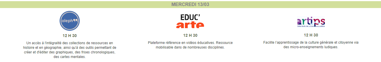 Explorez les ressources numériques éducatives de mars à avril, avec les 30 webinaires Éduc ...